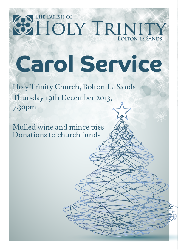 carol service poster – Holy Trinity