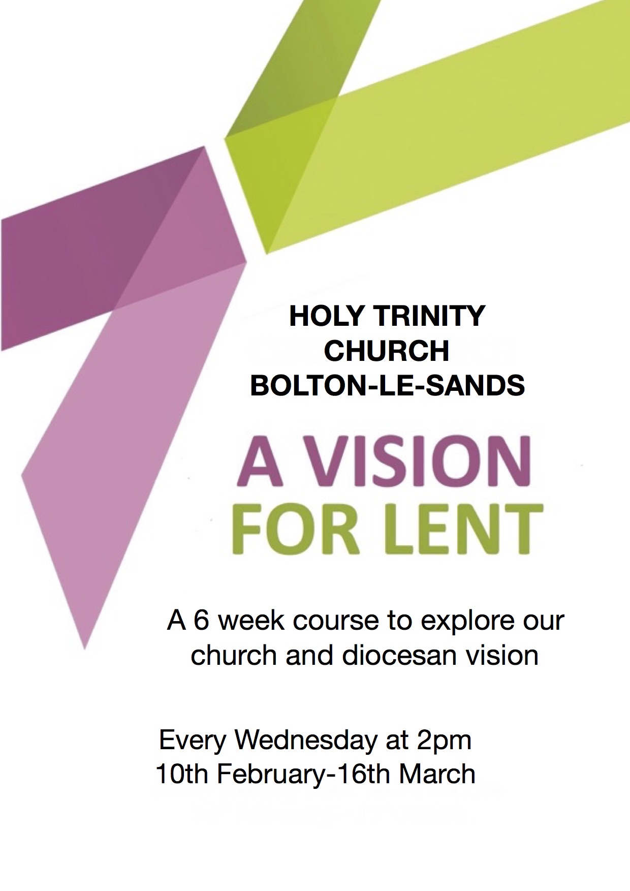 lent course poster – Holy Trinity