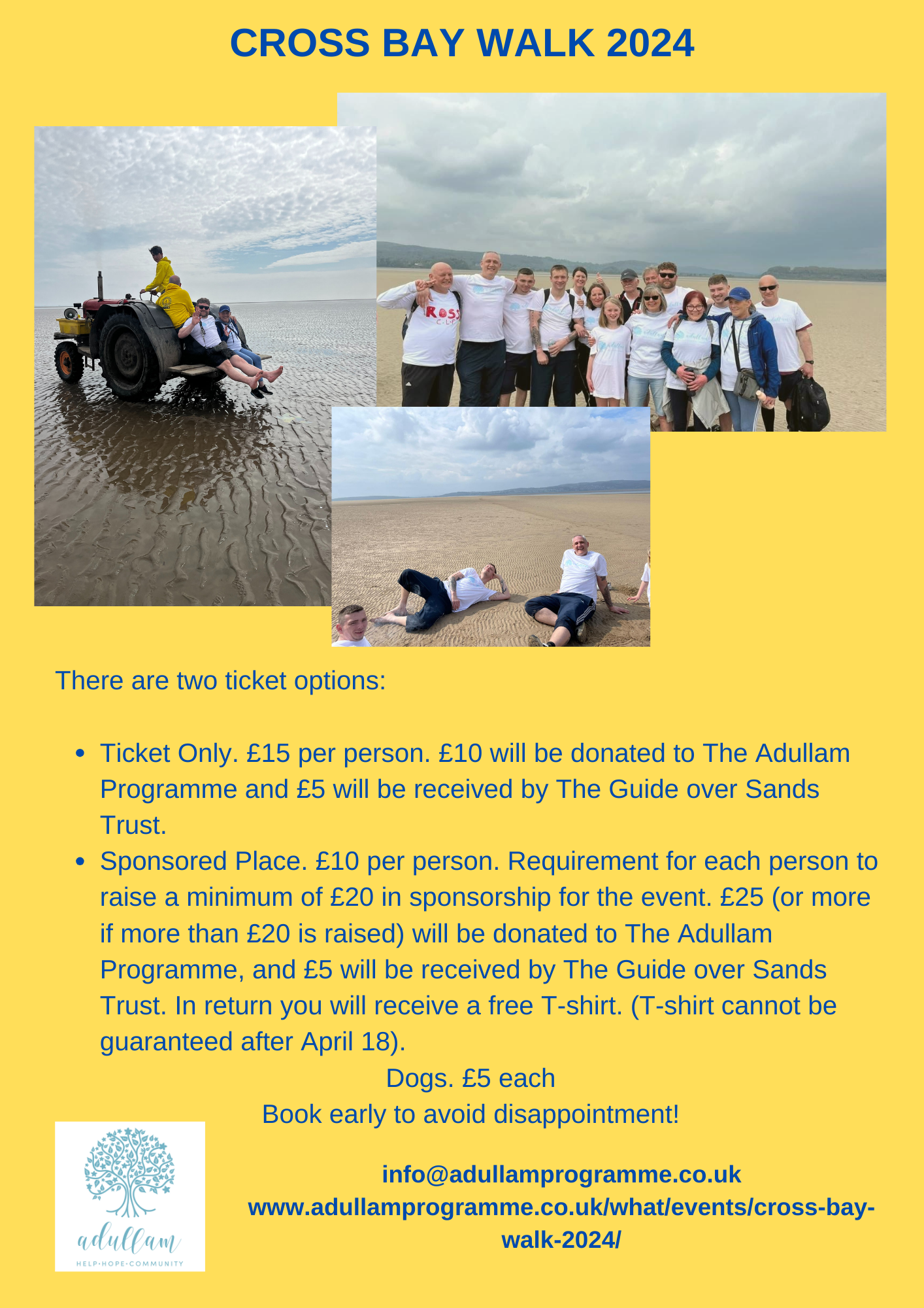 CROSS BAY WALK 19th MAY : ‘MARCHING FOR MENTAL HEALTH’ – Holy Trinity