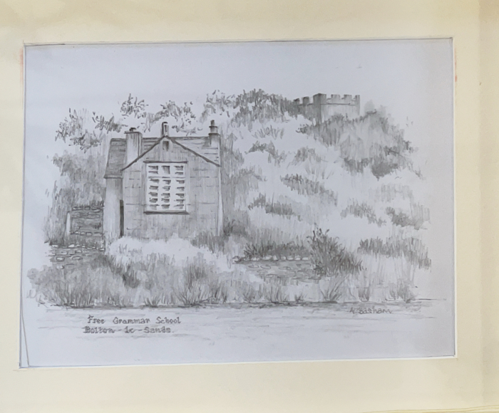 Original Pencil Drawing of “The Old Boys School” by Ann Basham – Holy ...